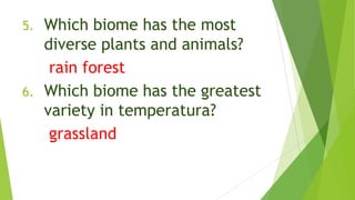 Land biomes | PPTX