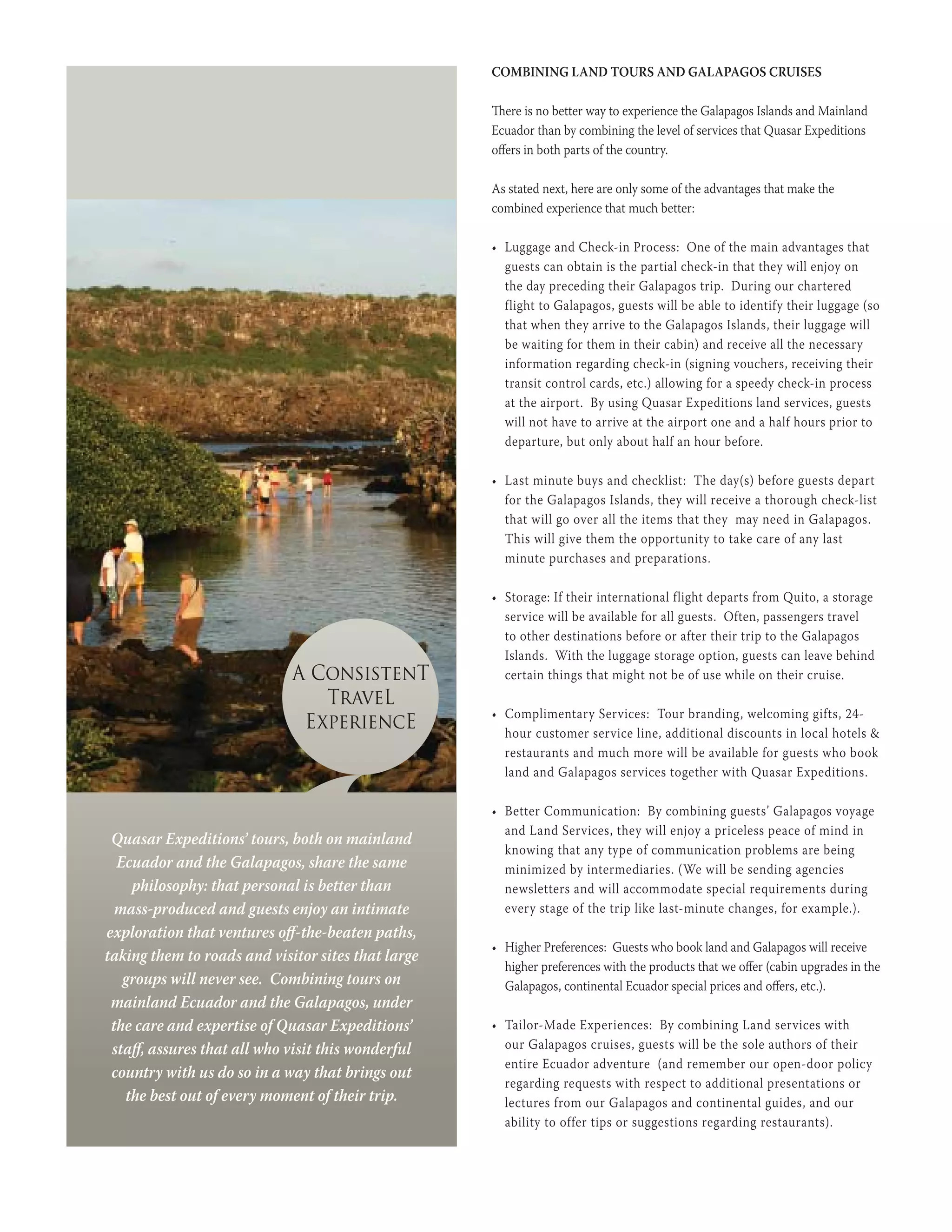 Mainland Ecuador Tours Brochure | PDF