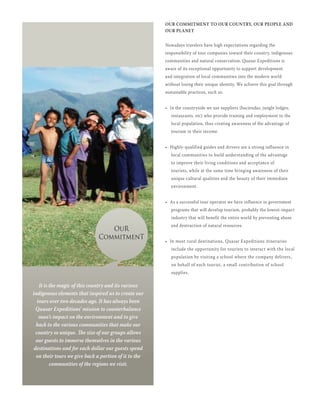 Mainland Ecuador Tours Brochure | PDF