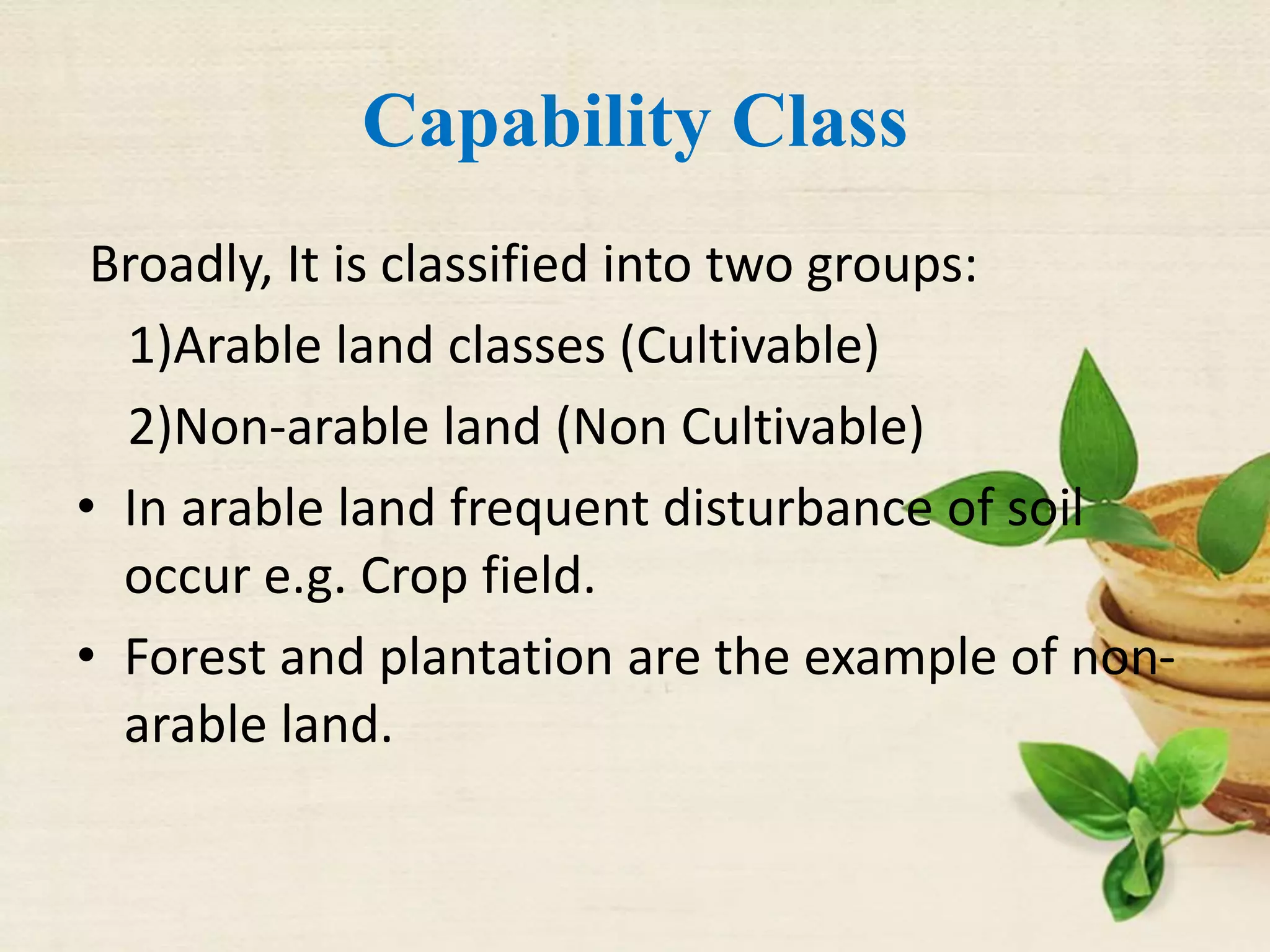 Land capability classification | PPTX