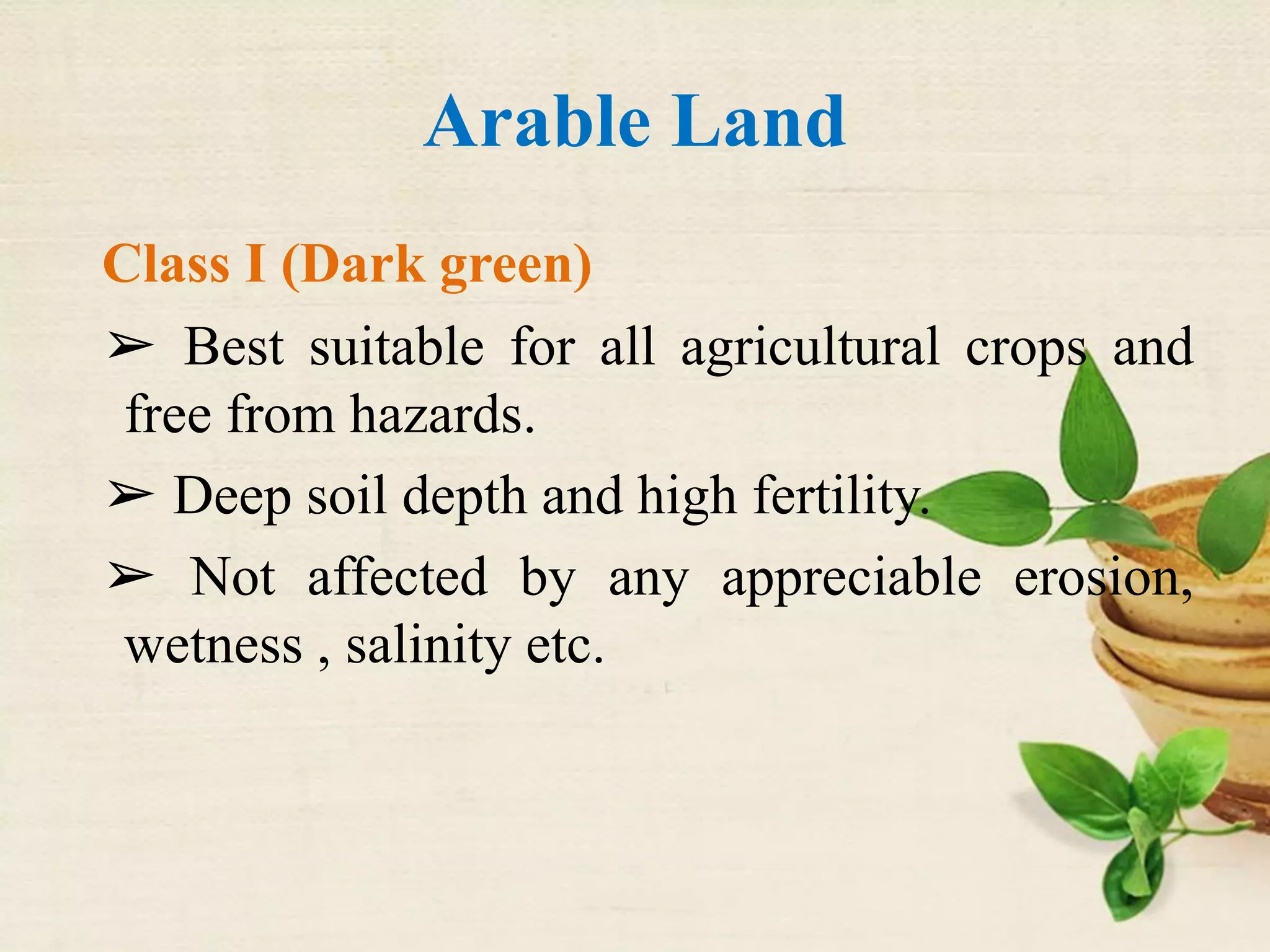 Land capability classification | PPTX