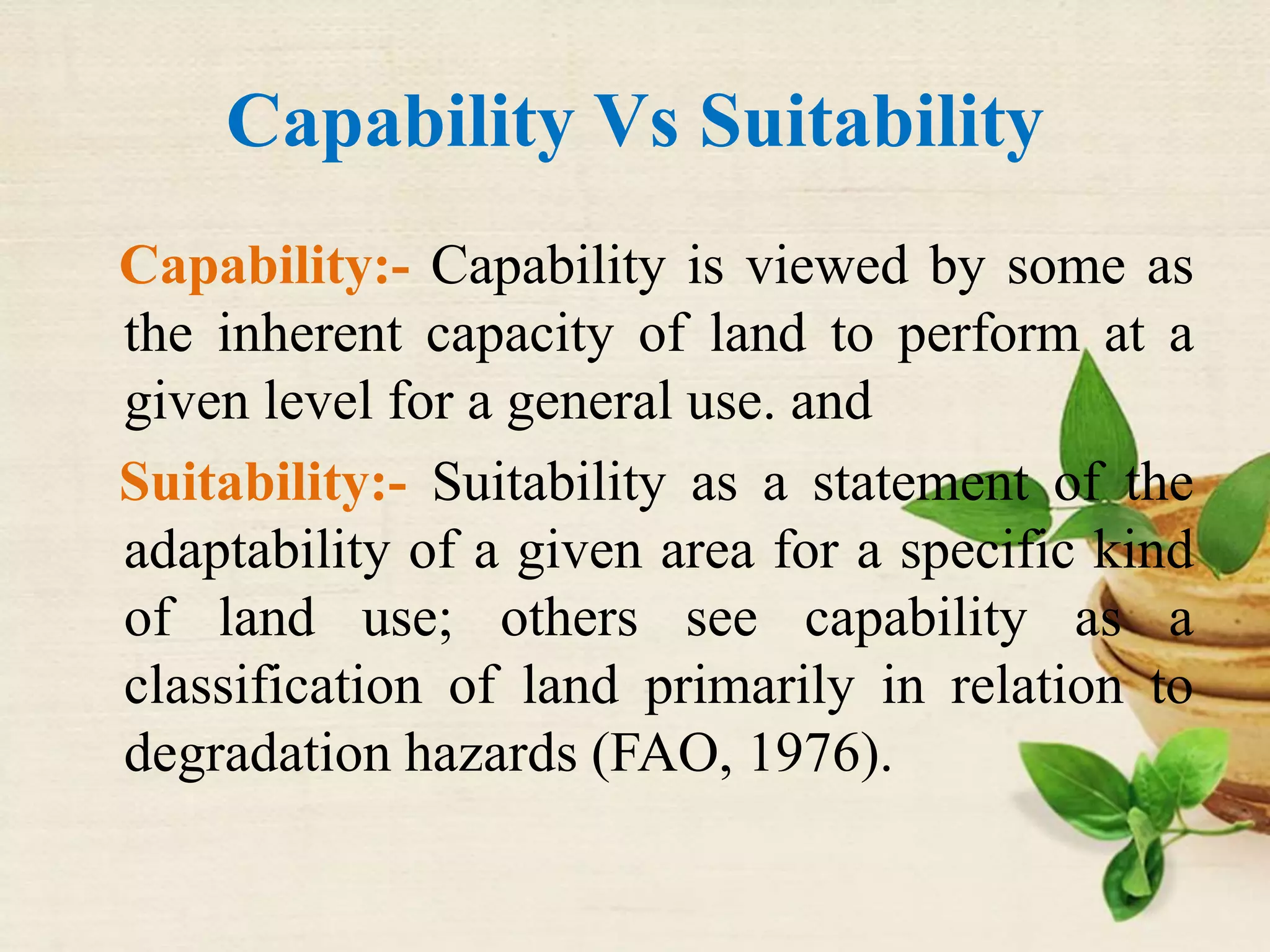 Land capability classification | PPTX