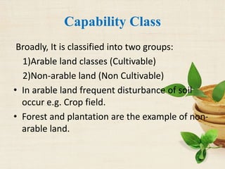 Land capability classification | PPTX