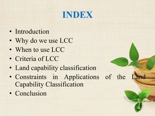 Land capability classification | PPTX