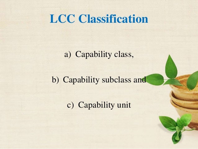 Land capability classification