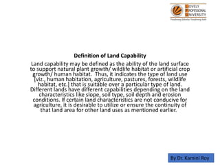 Land capability classification sol 220 | PPTX