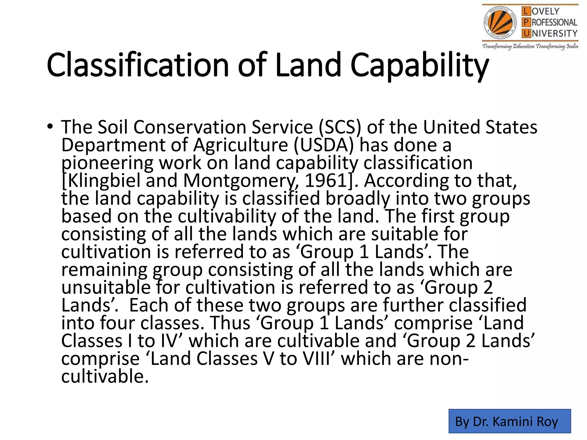 Land capability classification 16 04 2020 sol 220 desktop-0 kj4hip | PPT