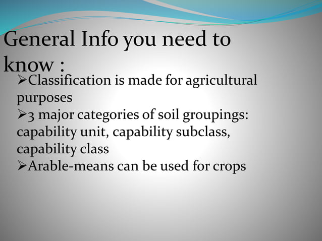 Land capability classification | PPTX