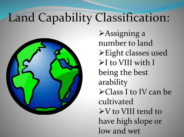 Land capability classification | PPTX