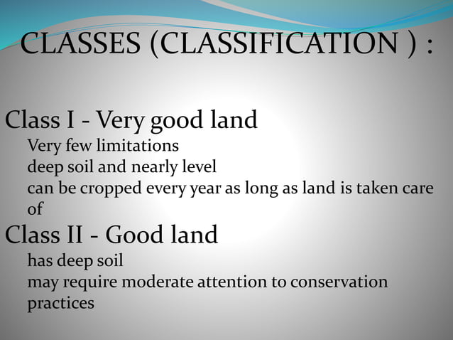 Land capability classification | PPTX