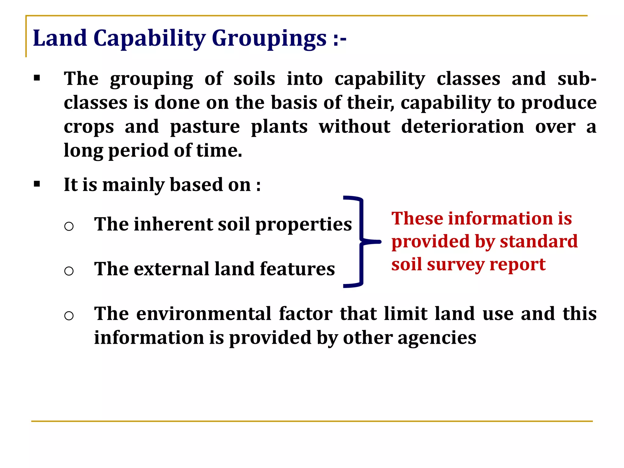 Land Capability Classification | PDF