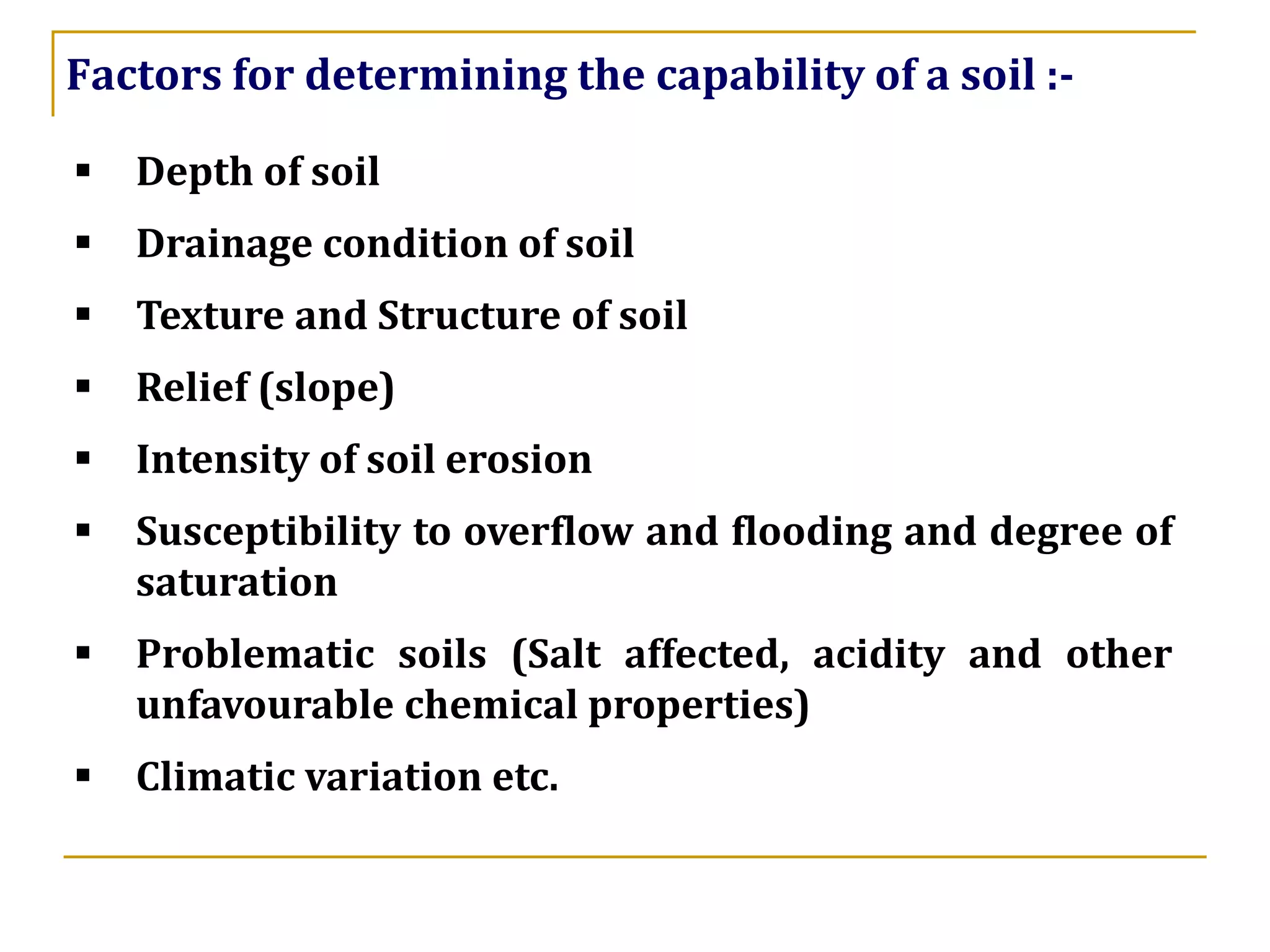 Land Capability Classification | PDF