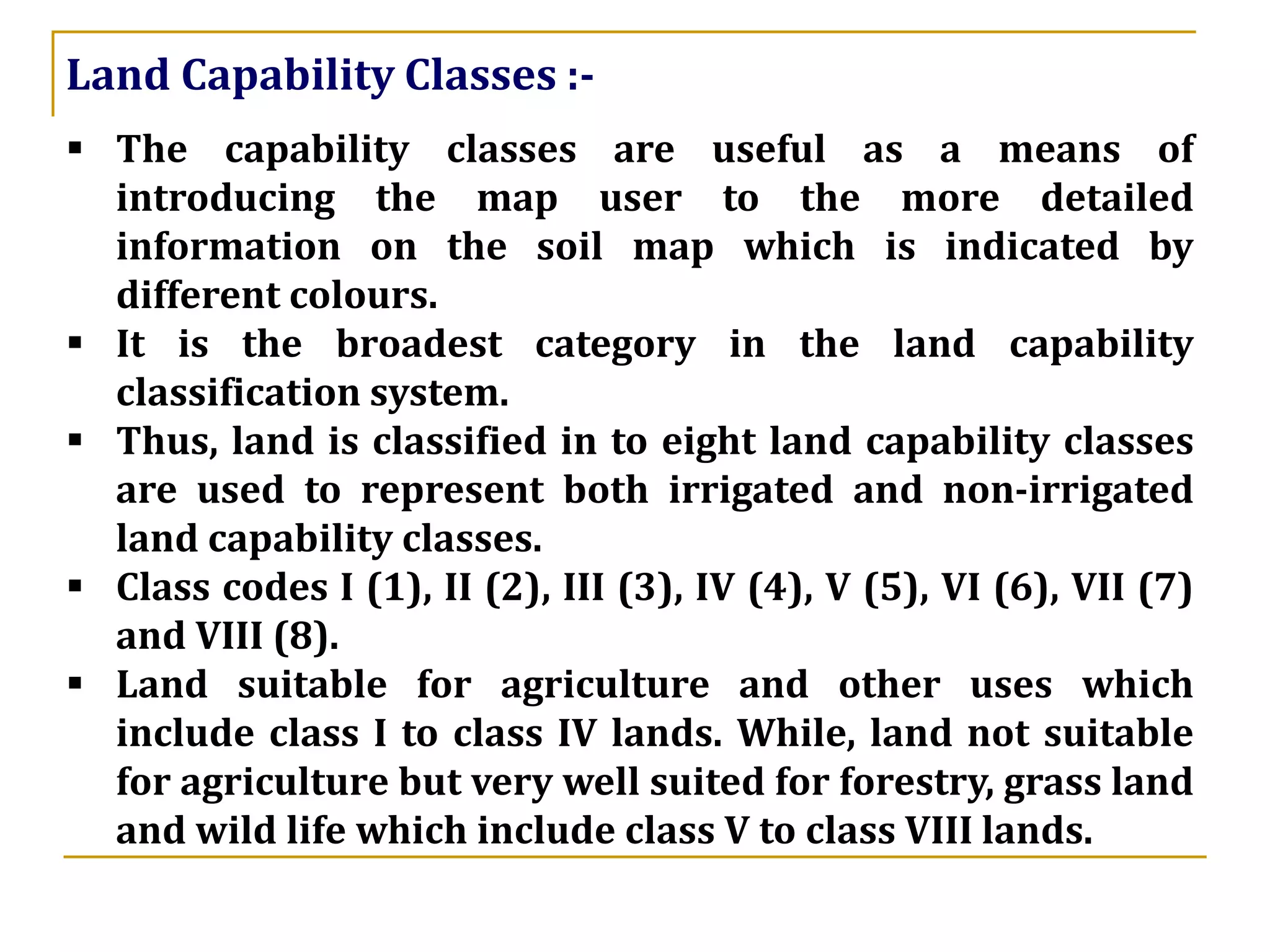 Land Capability Classification | PDF