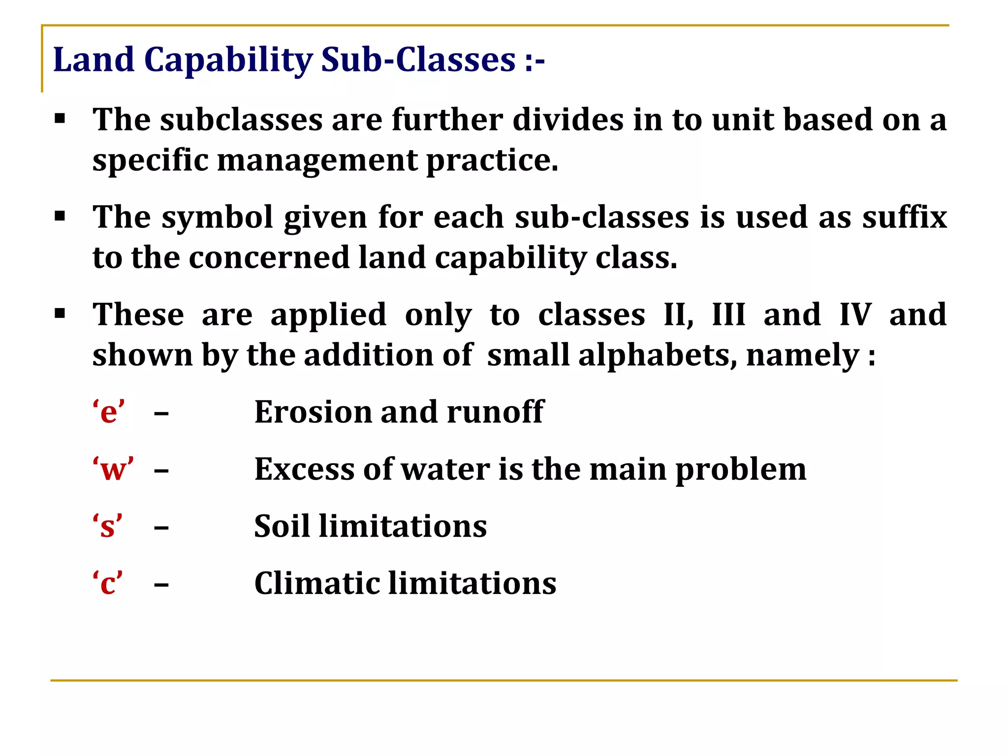 Land Capability Classification | PDF