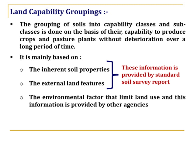 Land Capability Classification | PDF