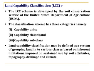 Land Capability Classification | PDF