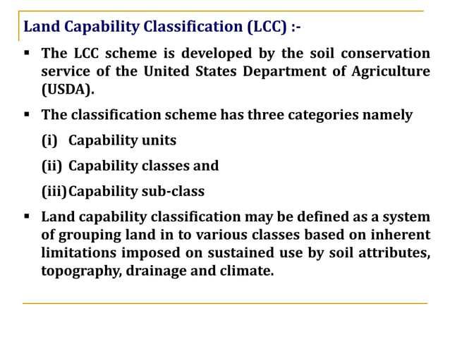 Land Capability Classification | PDF