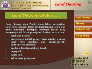 Land clearing | PDF