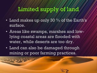 Reasons of Land Constraint | PPT