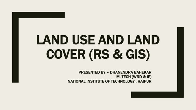 Land cover and Land Use | PPTX | Geography | Science