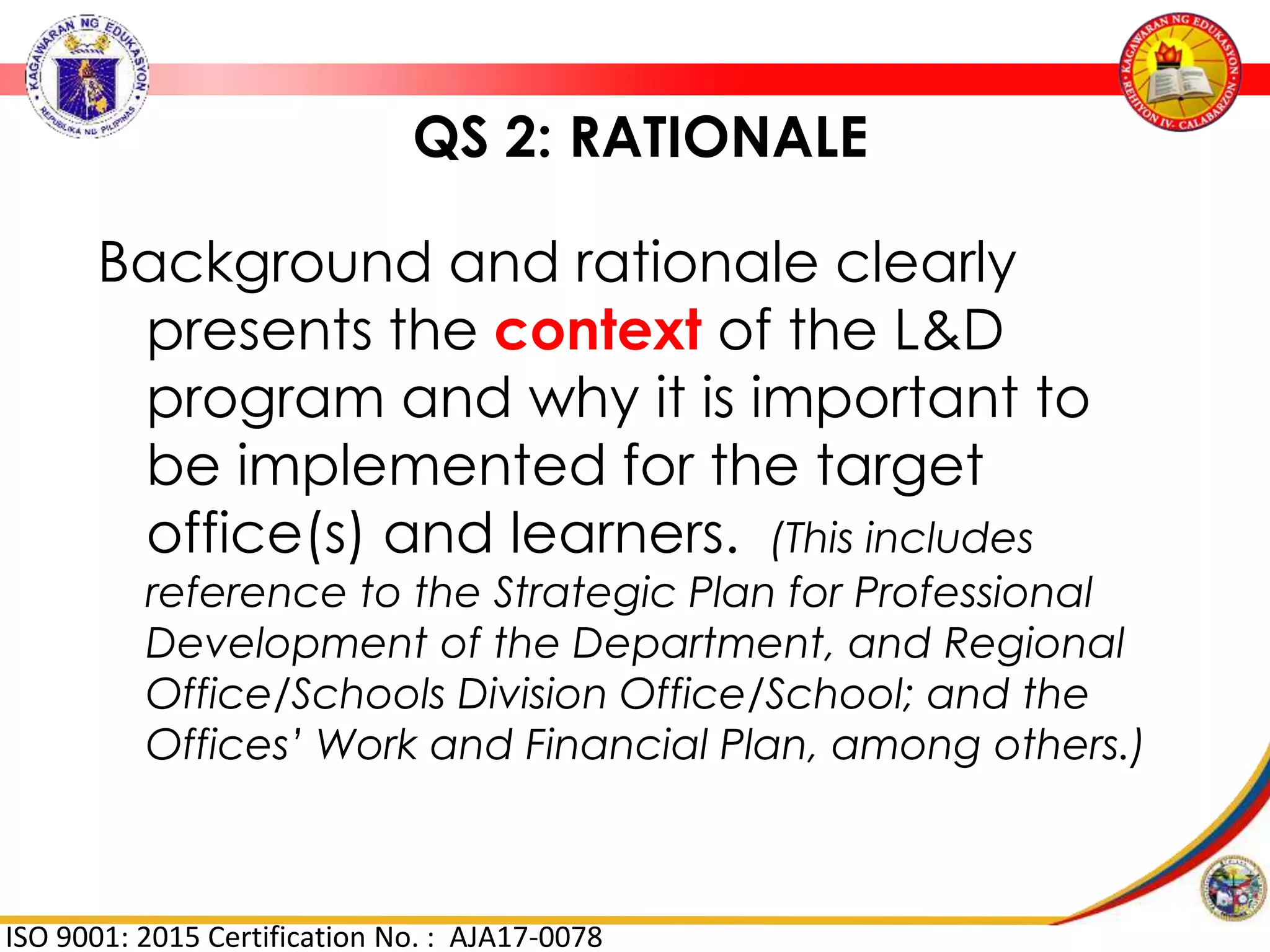 L and D Designing_QATAME | PPTX