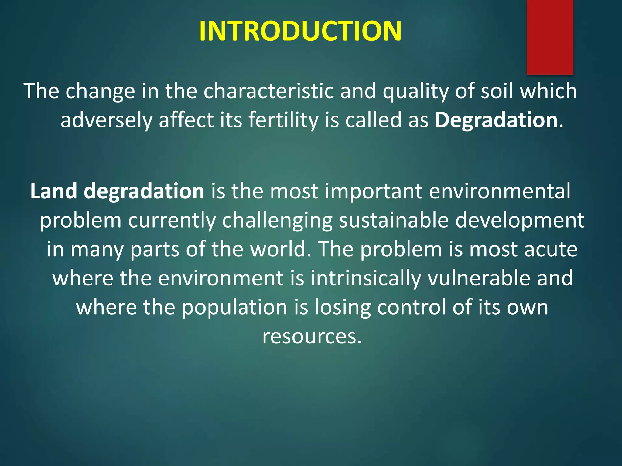 Land degradation | PPTX
