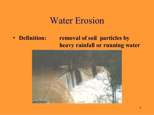 Water Erosion Definition