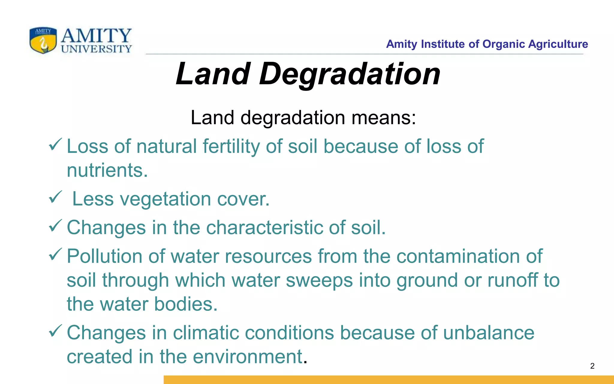Land degradation and conservation measures , hesia and lesia | PPTX