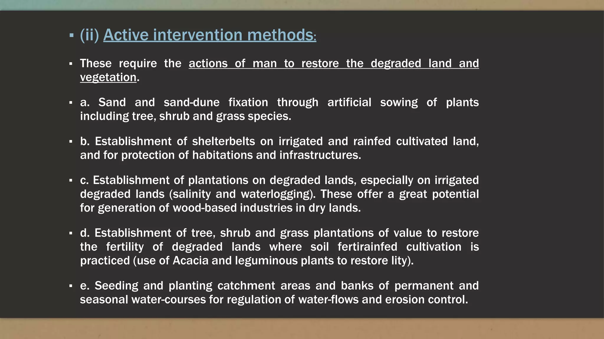 LAND DEGRADATION AND THEIR RESTORATION TECHNIQUES.pptx