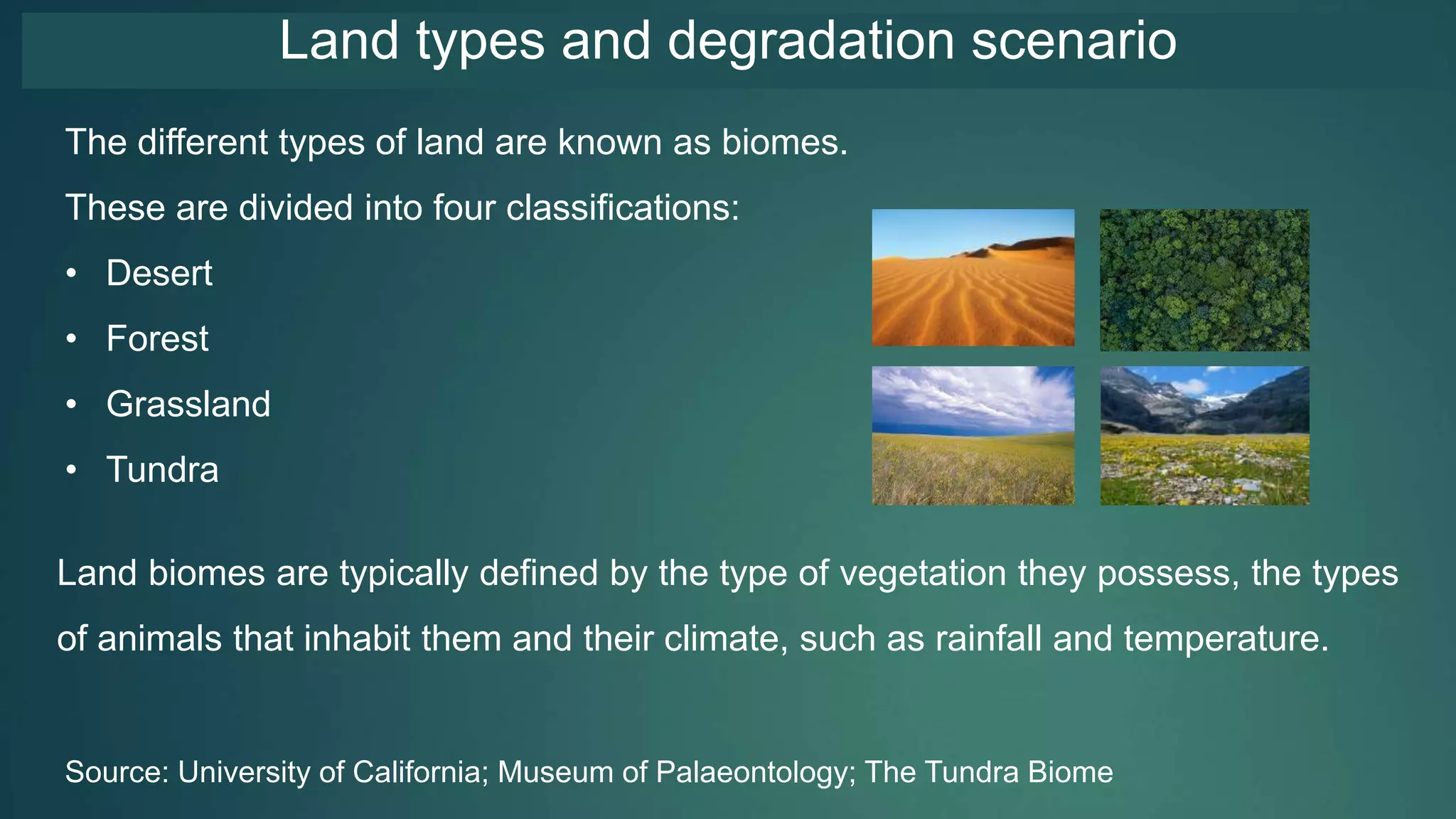 Land degradation global and local aspect | PPT
