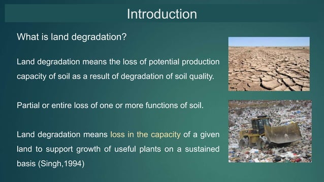 Land degradation global and local aspect | PPT