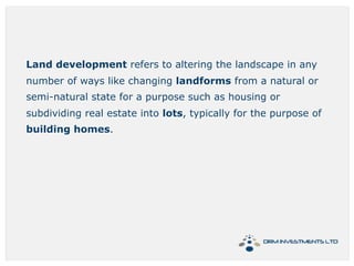 Land Development | PDF