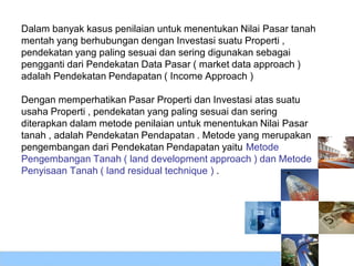 Land Development Analysis Method in real estate | PDF