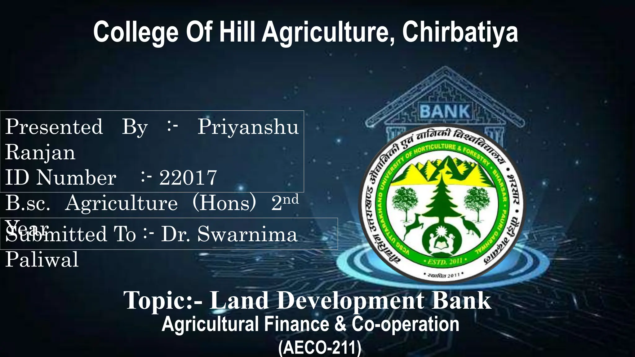 Land Development Banking fundamentals .pptx