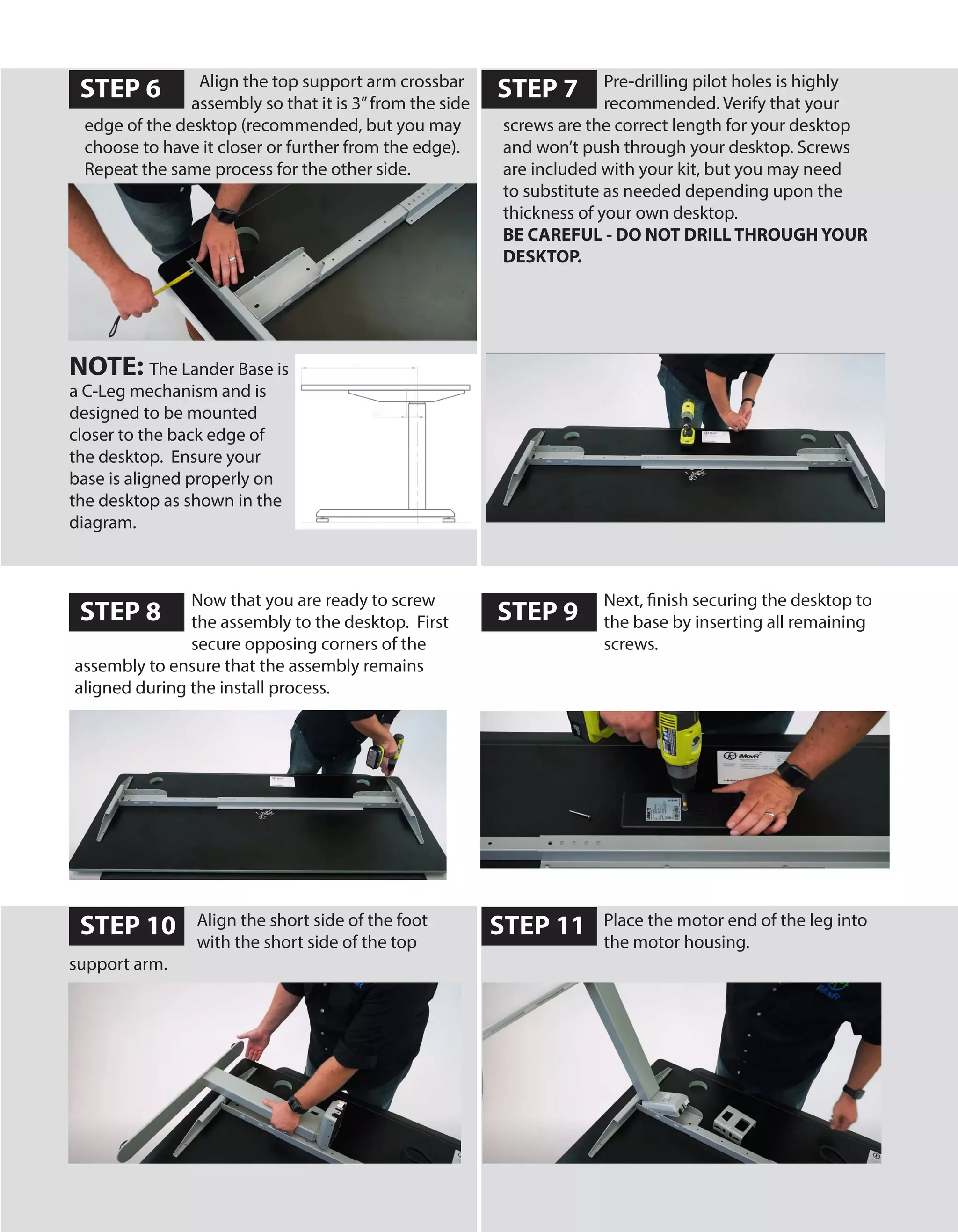 Lander Desk DIY Assembly Manual | PDF