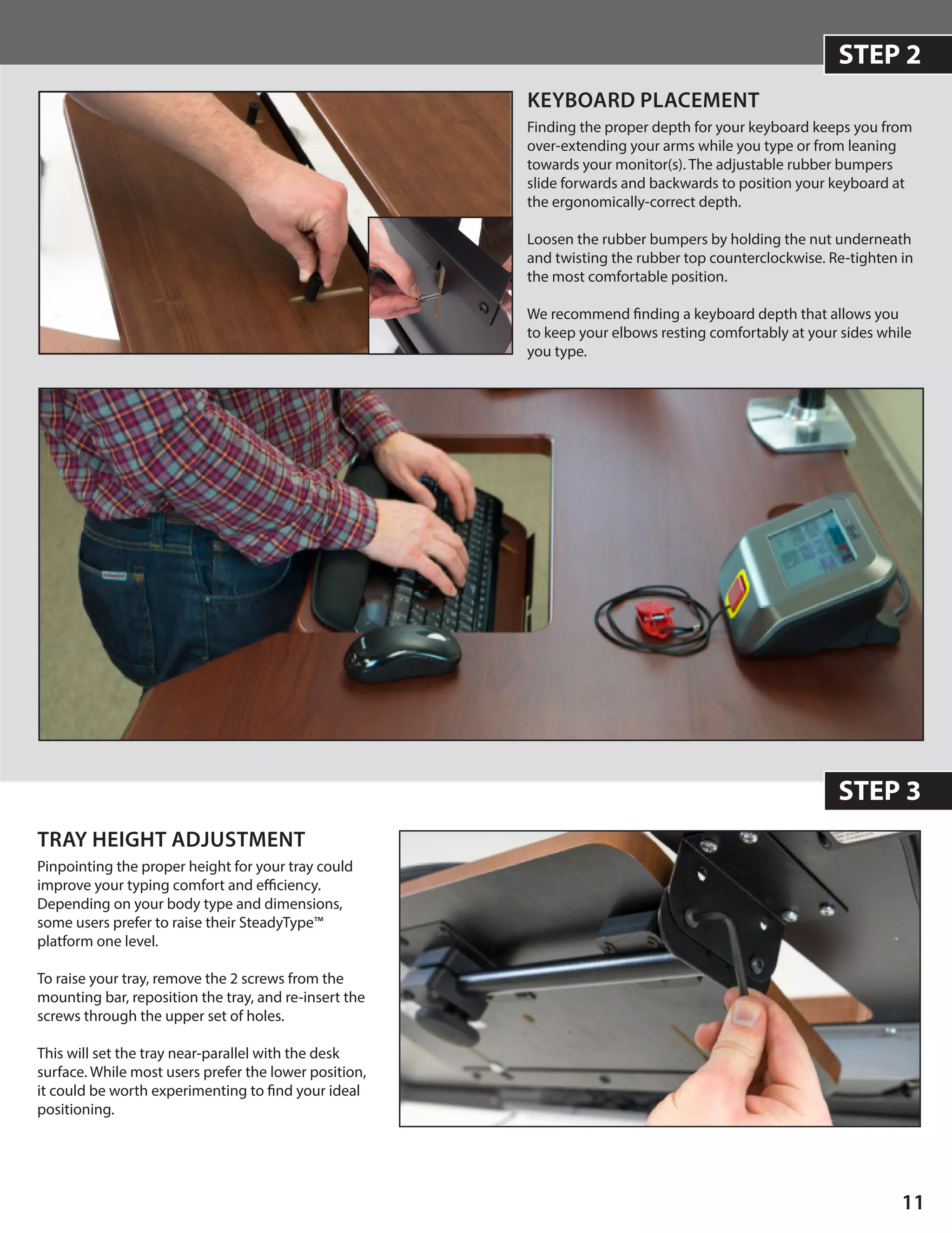 Lander L-Desk with SteadyType Installation Manual | PDF