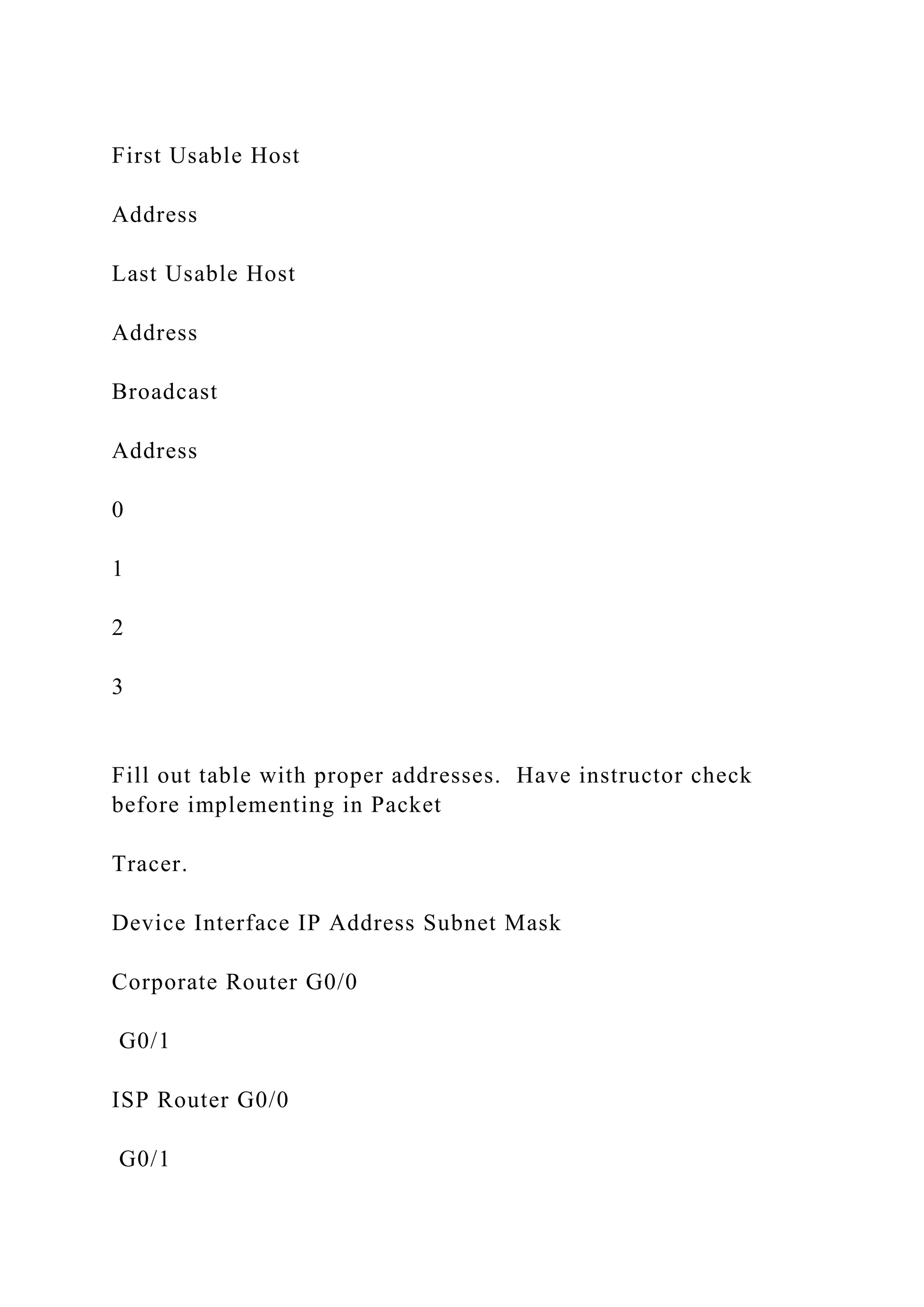 LAN Design Project Packet Tracer CSCI 356 - 50 poi.docx