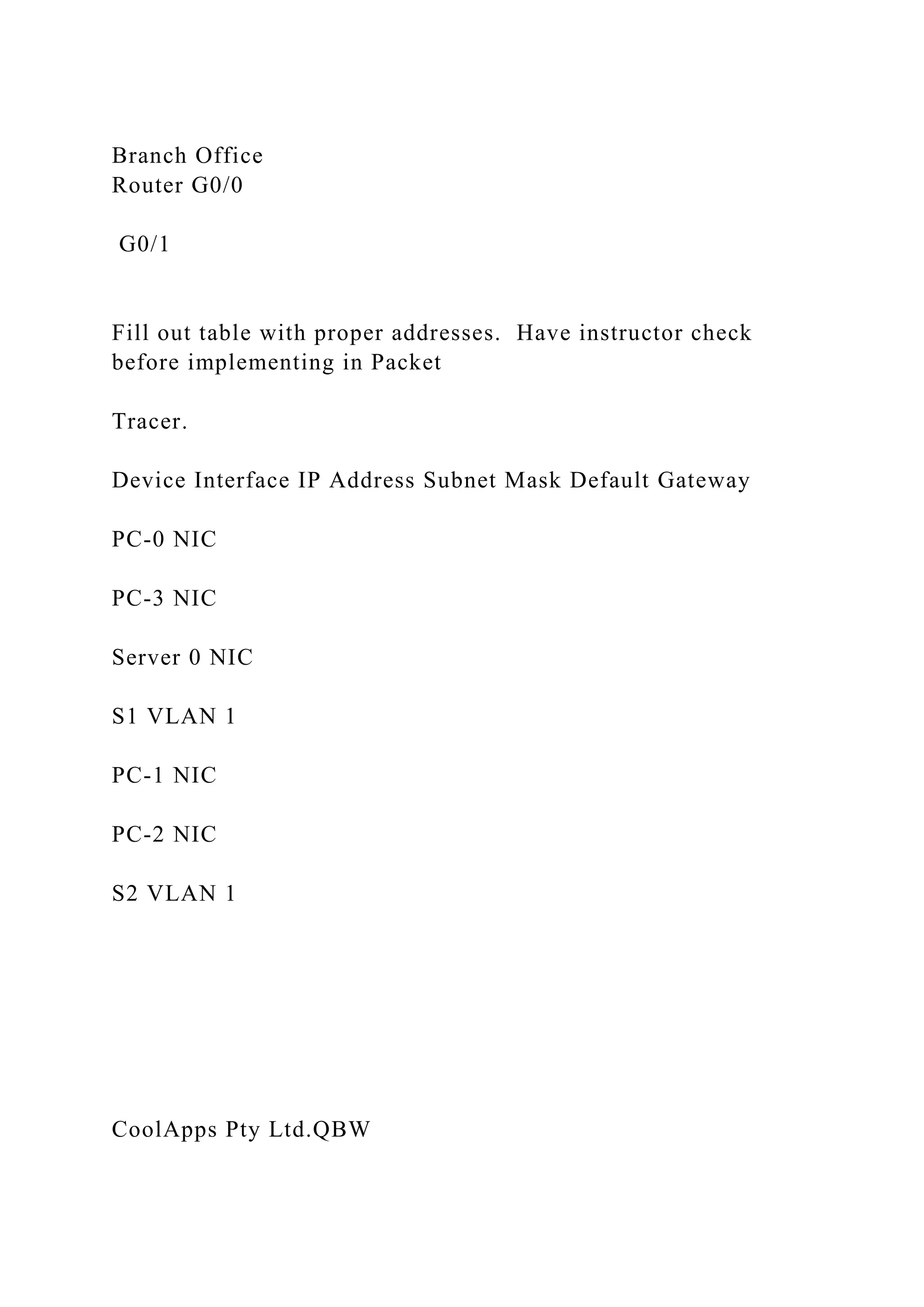 LAN Design Project Packet Tracer CSCI 356 - 50 poi.docx