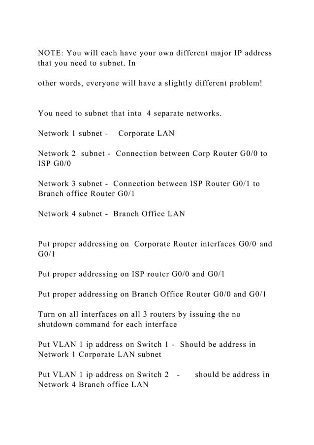 LAN Design Project Packet Tracer CSCI 356 - 50 poi.docx