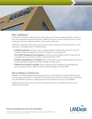 Lan Desk 9 Solutions Overview | PDF