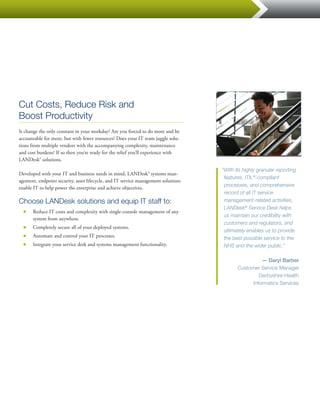 Lan Desk 9 Solutions Overview | PDF