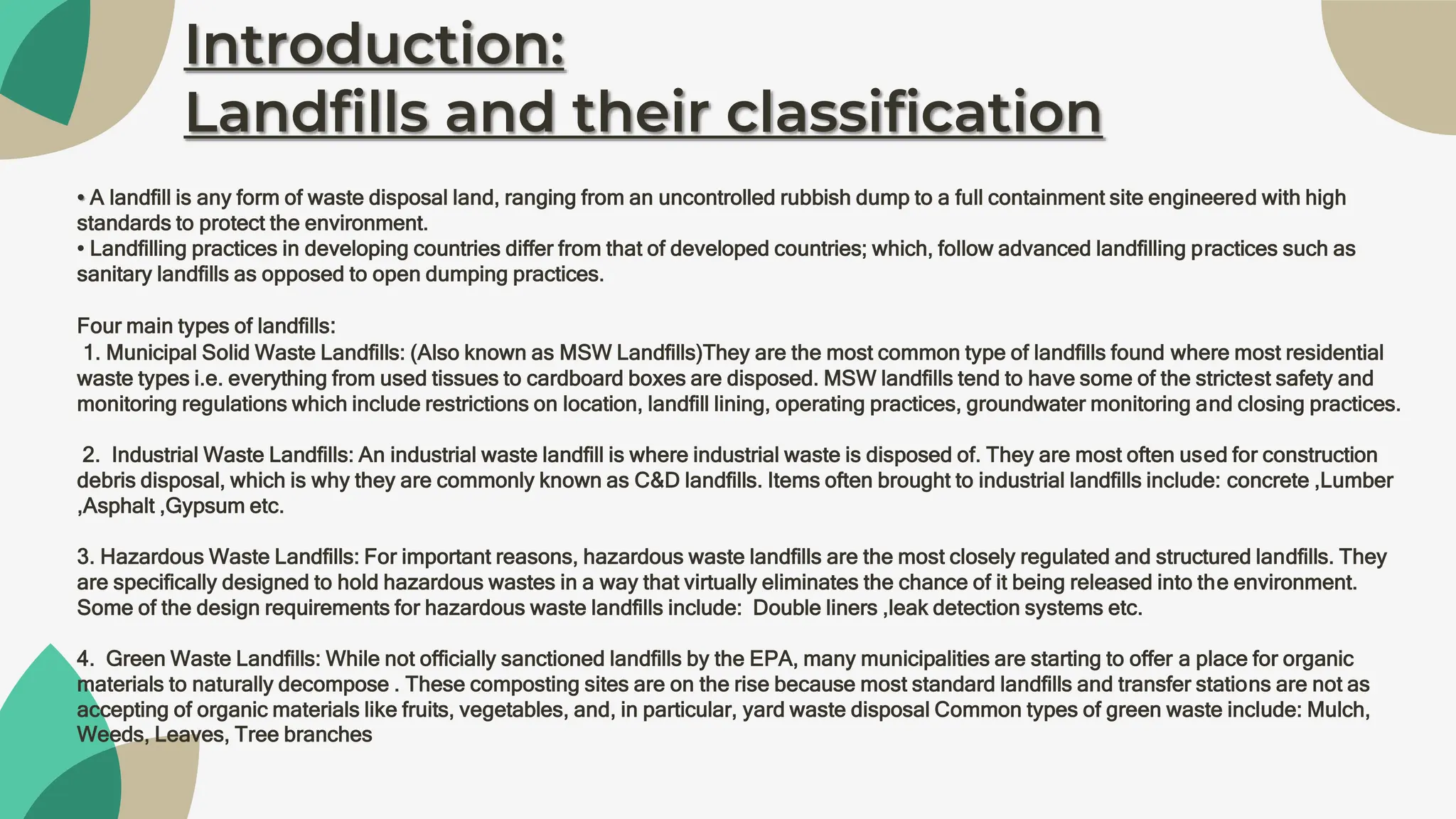 LANDFILL AND ITS EFFECT(Managing waste).pptx