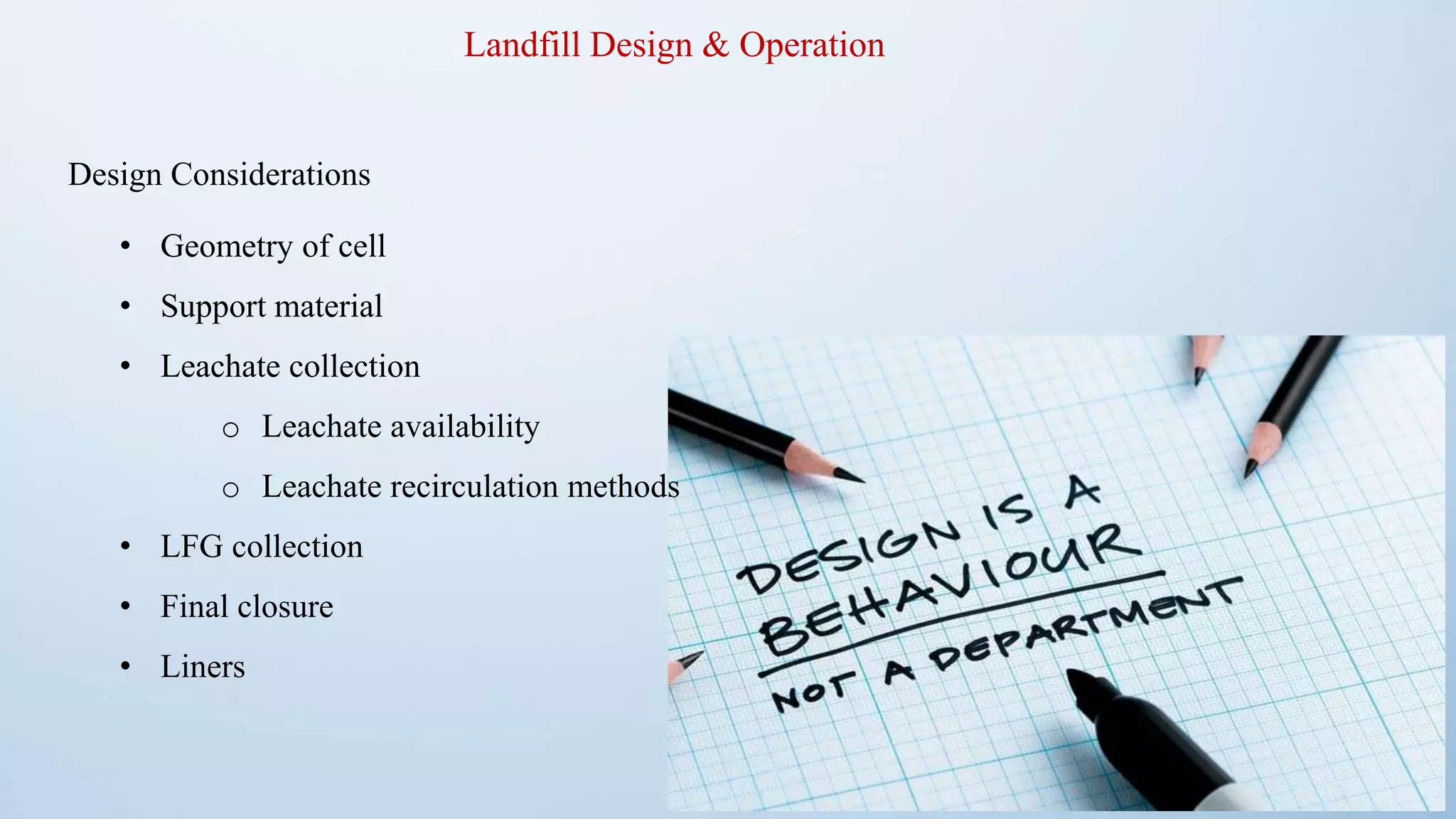 Landfill design and operation | PPTX