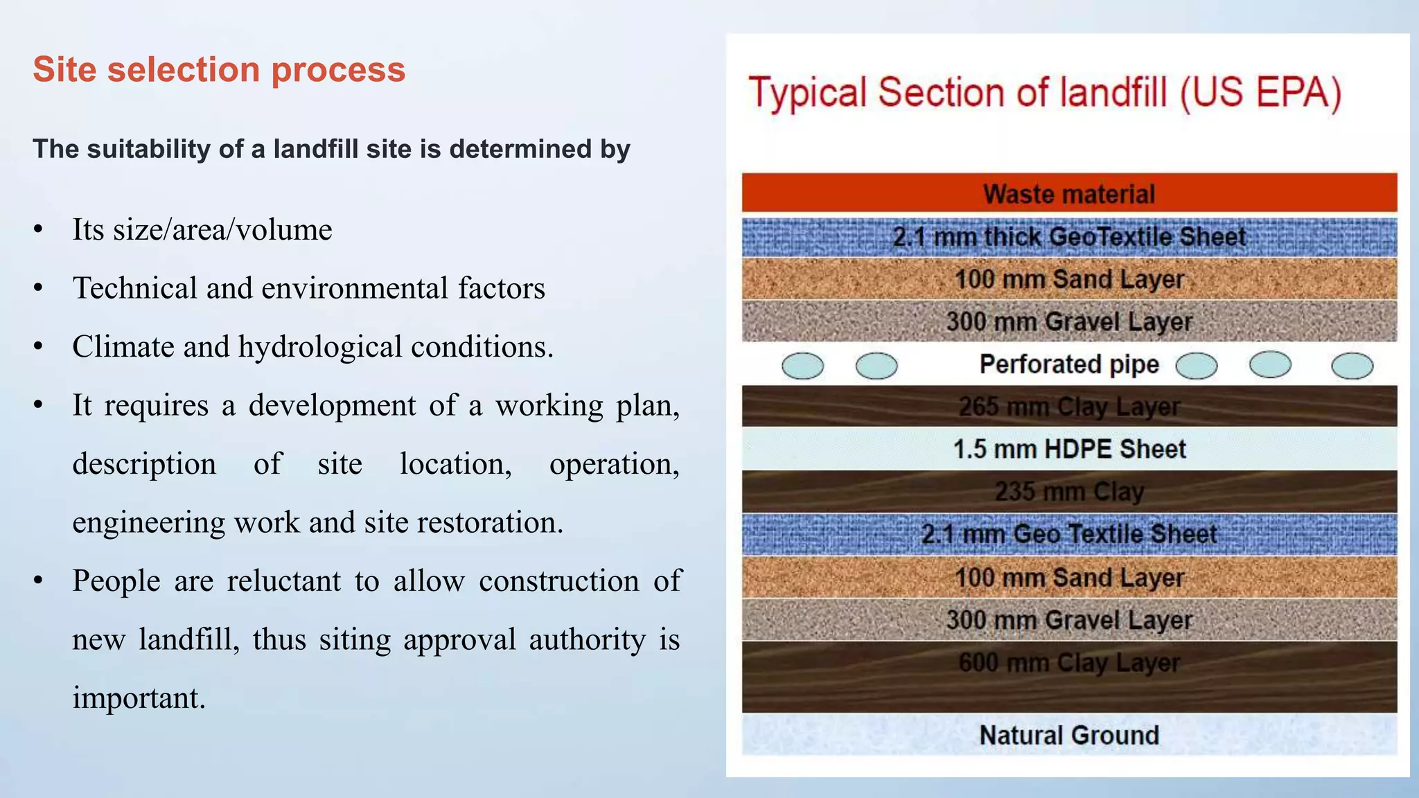 Landfill design and operation | PPTX