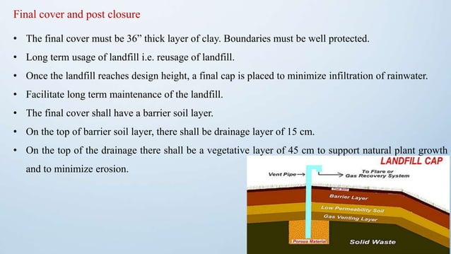 Landfill design and operation | PPTX