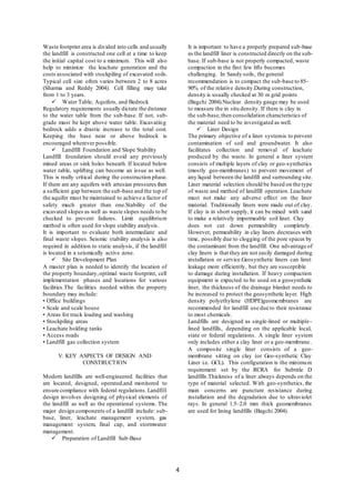 Landfill design and operation | DOCX