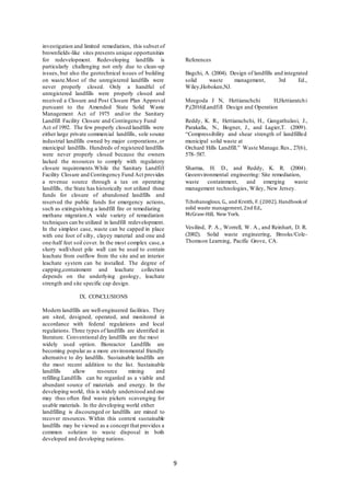 Landfill design and operation | DOCX