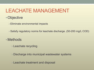Leachate Recycling