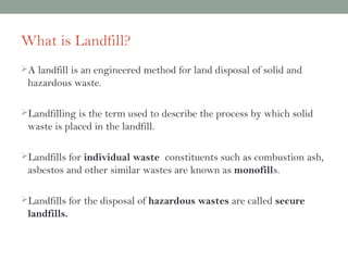 Landfilling | PPT