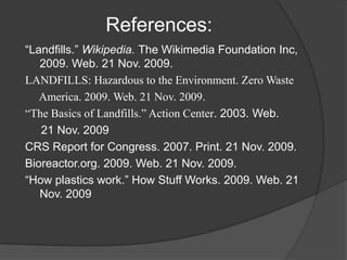 Landfills | PPTX